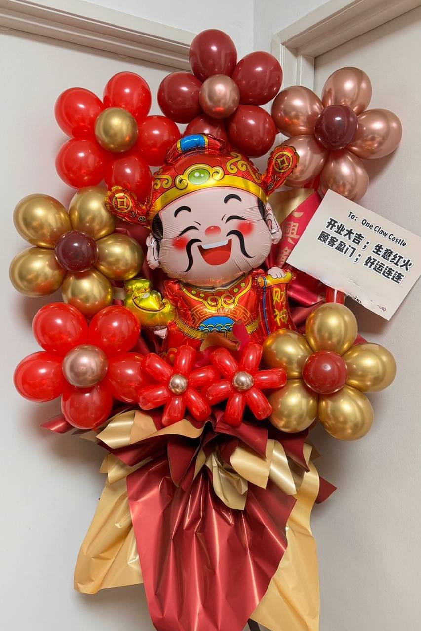 Cai Sheng Ye Balloon Flower Stand | YYDUET Florist | Kepong | KL Florist